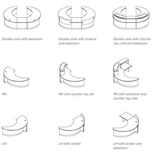 Crescent reception desk range | HSI Office Furniture | Reading